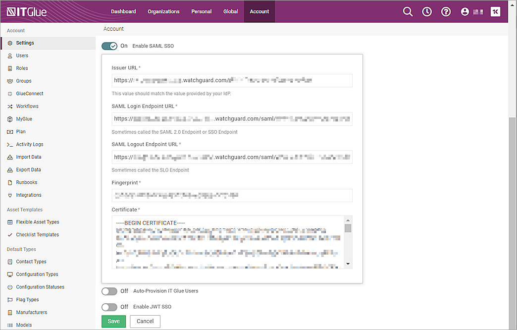 IT Glue Integration with AuthPoint